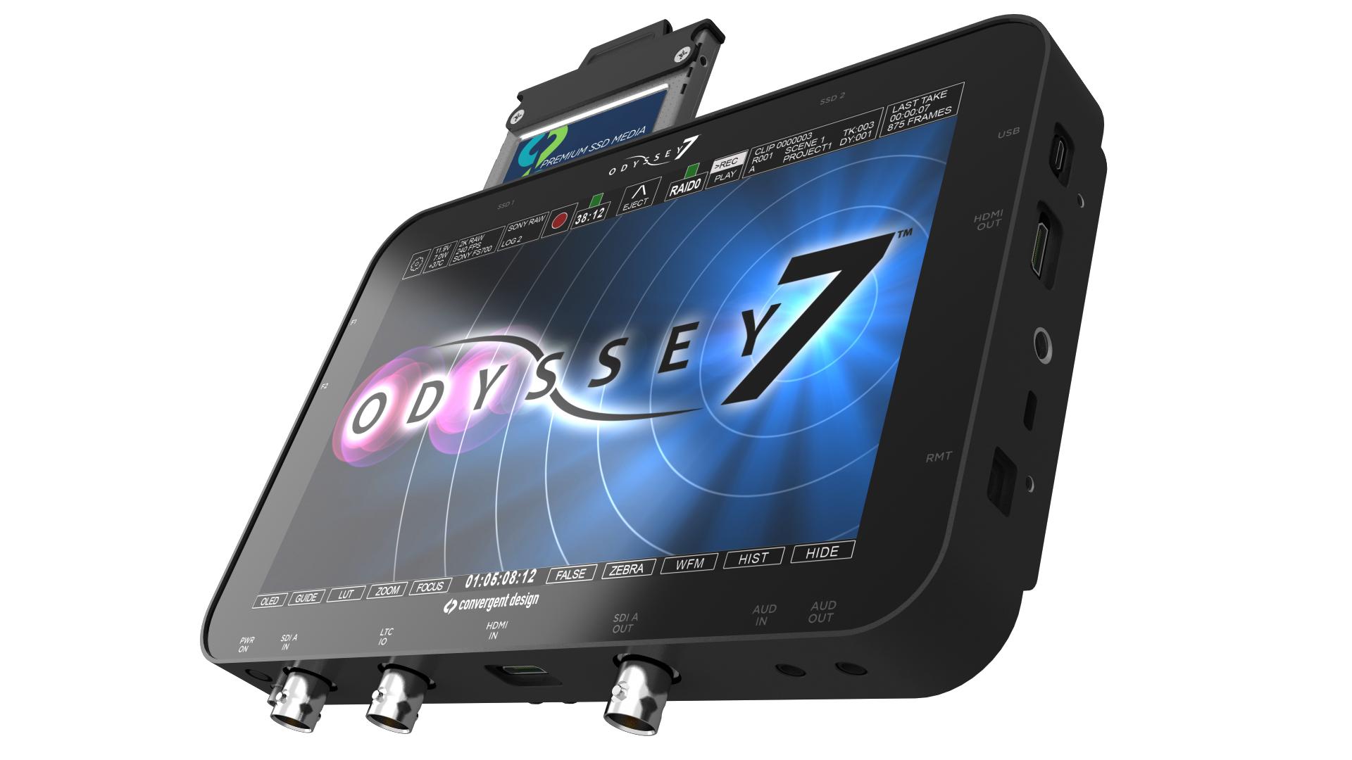 Convergent Design Odyssey 7. OLED 7,7" 1280x800 monitor & recorder