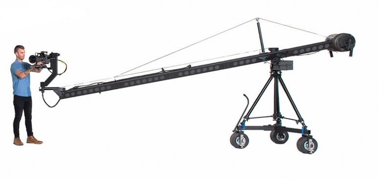 Jimmy Jib komplett Triangle Pro Standard kran med remote styrd huvud